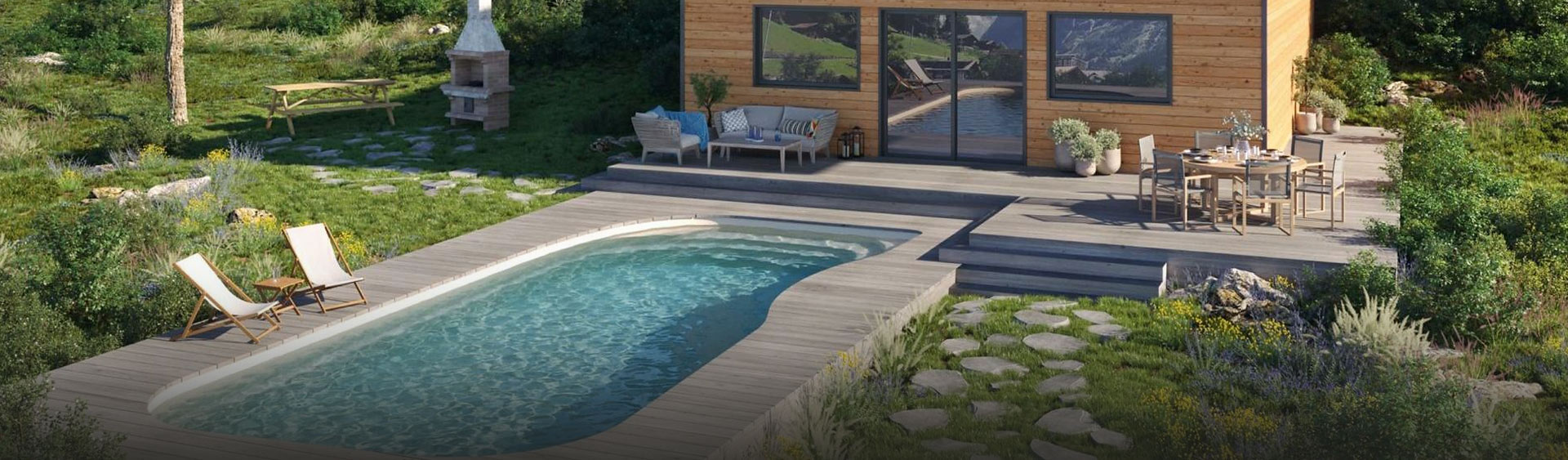 Piscine Fond Plat - Gamme Mélodie - Terracotta Piscine & spa